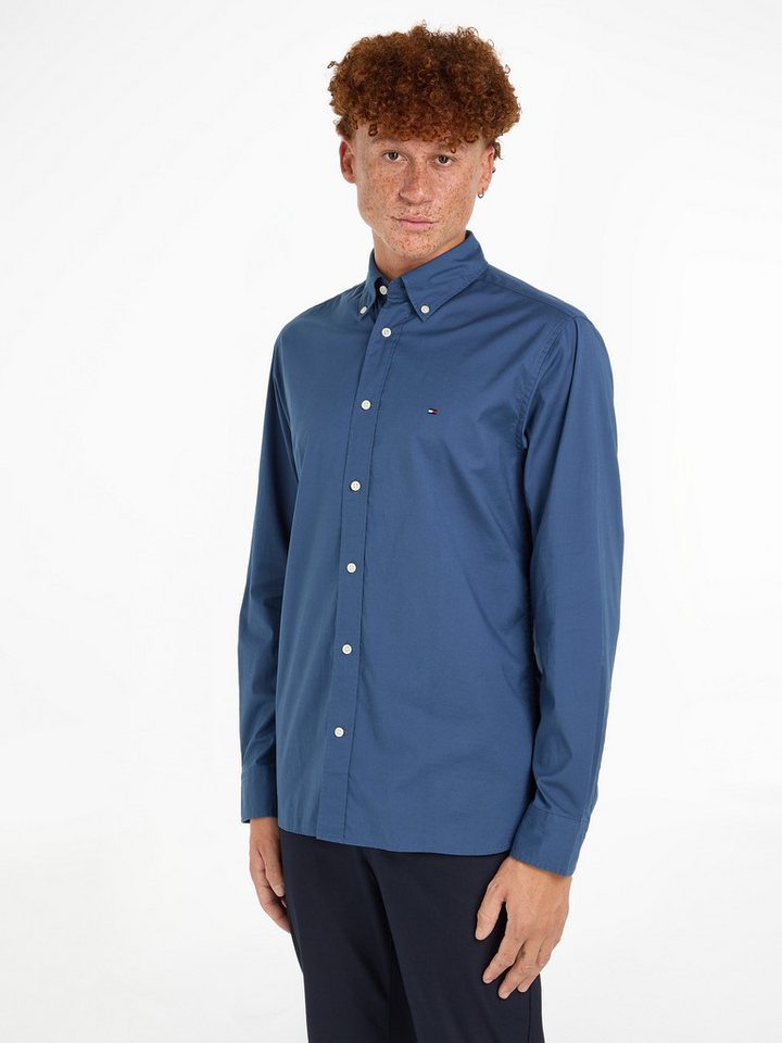 Tommy Hilfiger Langarmhemd Flex Poplin Rf Shirt Mit Tommy Hilfiger